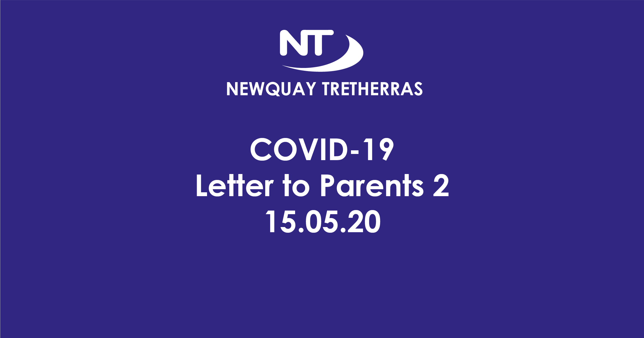 COVID-19 Letter to Parents 2 - 15.05.20