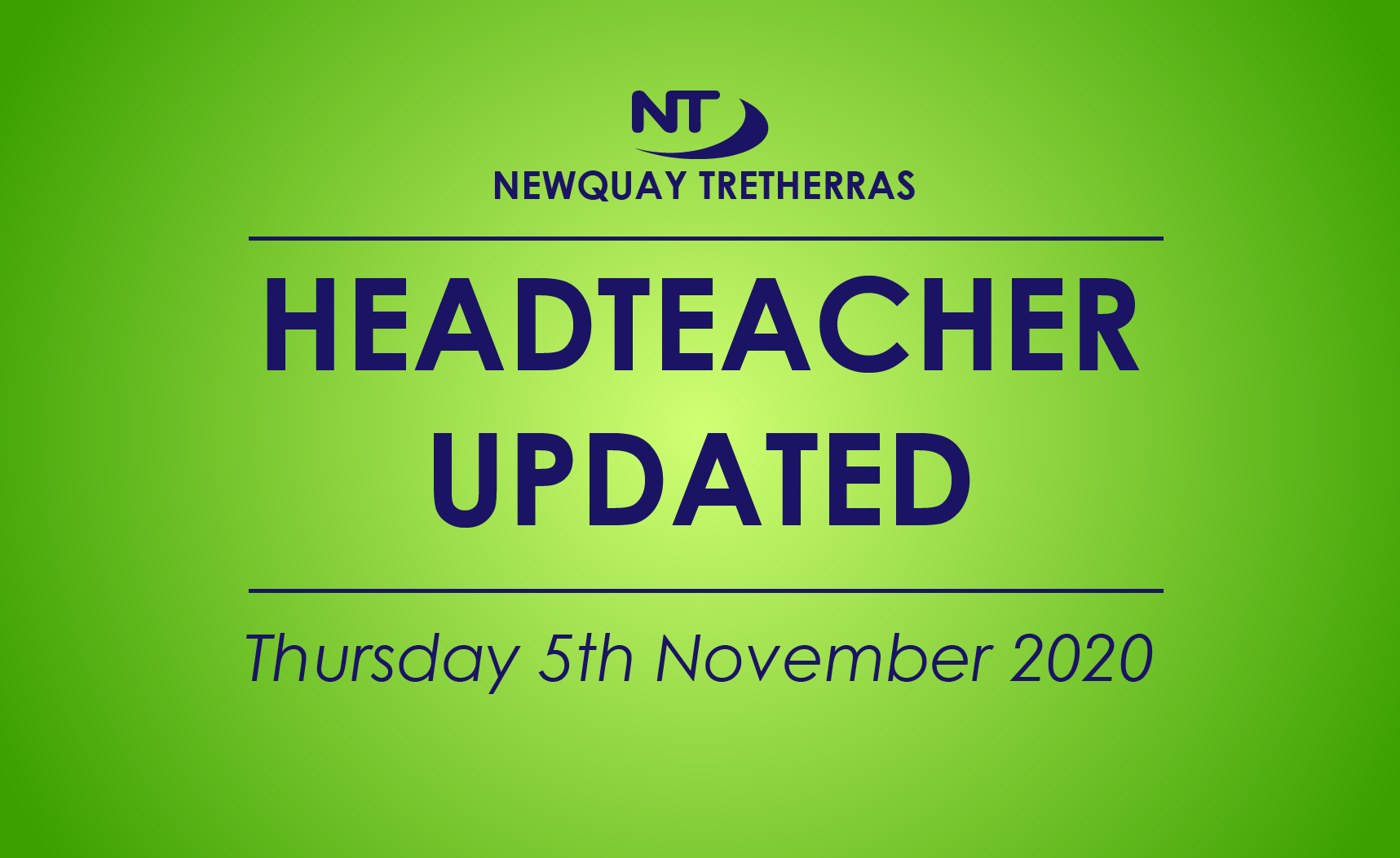 Headteacher Update: 05/11/2020