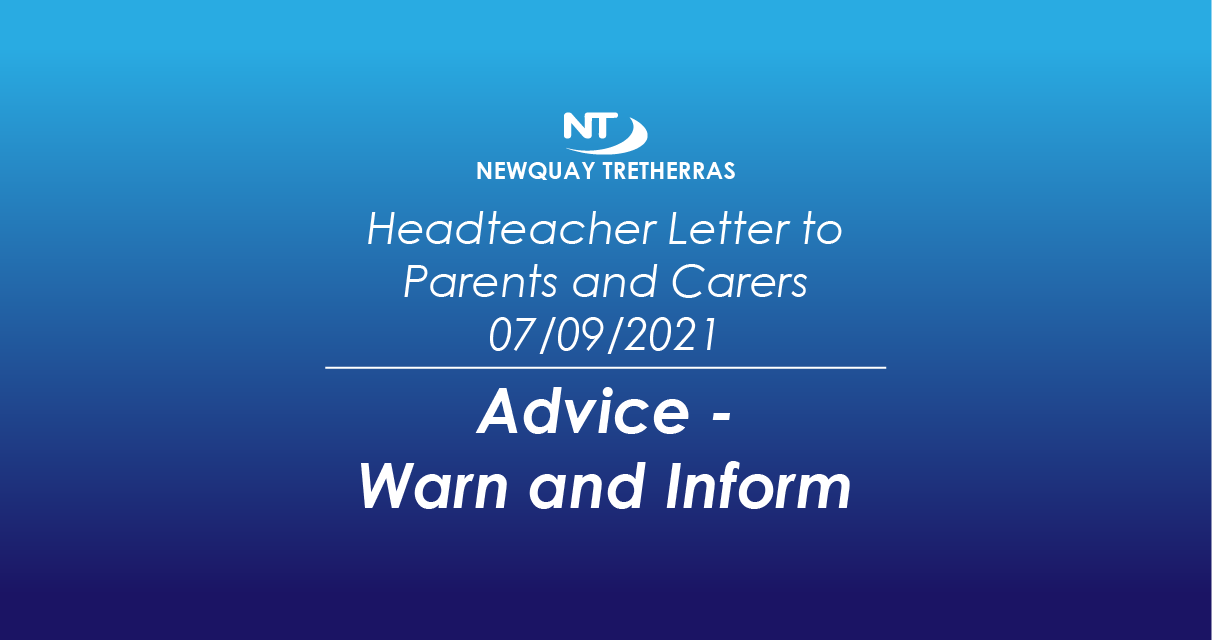 Advice - Warn and Inform 07/09/21
