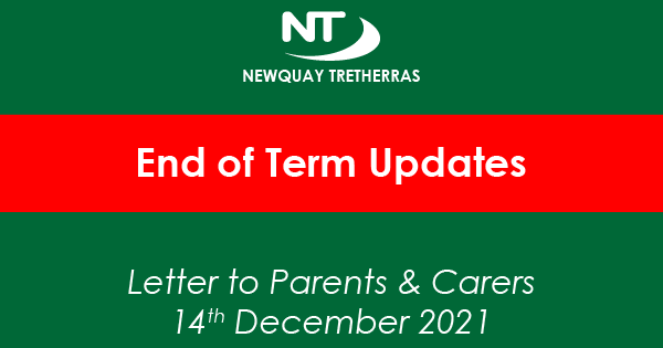 End of Term Updates - Letter 14/12/21